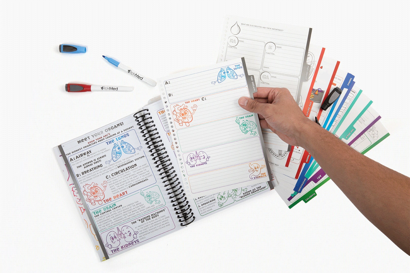 Student Review Book with Dry Erase Dividers + RekPlay Student – RekMed ...